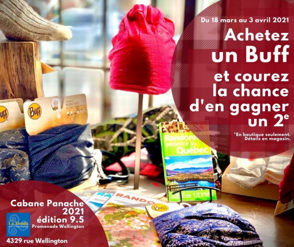 Buff! Promotion: Achetez un Buff et courez la chance d'en gagner un 2e